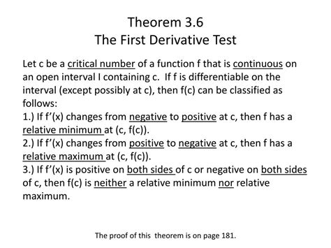 Ppt Ap Calculus Section 3 3 Increasing And Decreasing Functions And The First Derivative Test