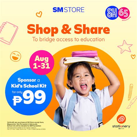 The Sm Store Csr Shopandshare To Bridge Access To Education