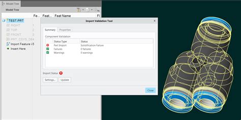solved my creo4 started to have issues importing step mod ptc