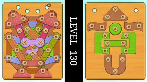 Wood Nuts Bolts Puzzle Level Solved Answers Youtube
