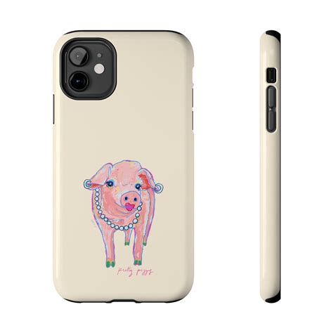 Pretty Piggy Phone Case Etsy