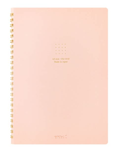 Midori Ring Notebook A5 Color Dot Grey
