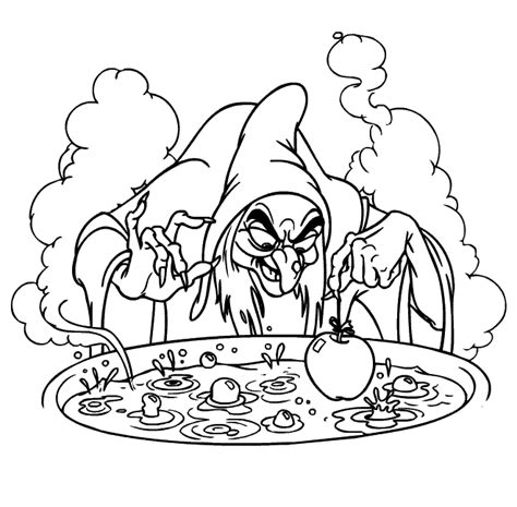 Snow White Witch Coloring Pages Snow White Witch Coloring Pages