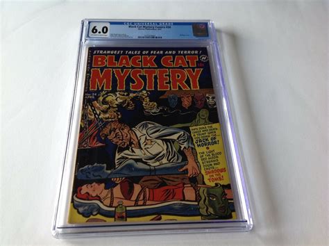 Black Cat Mystery Comics 34 Cgc 6 0 Bondage Cover Pre