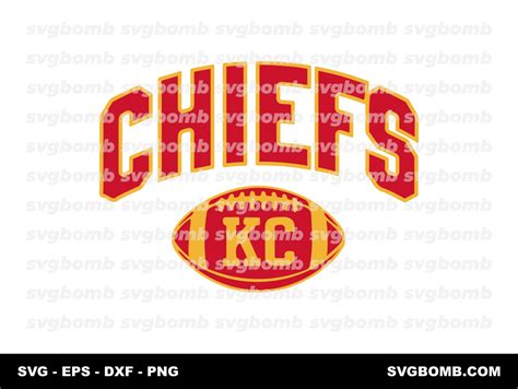 Kc Chiefs Football Svg Cricut Svgbomb