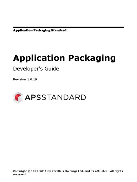 Aps Format 12 Packaging Guide Pdf File Format Software As A Service