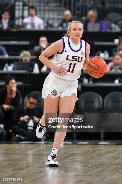 Lsu Tigers Guard Hailey Van Lith Dribbles Up The Court During The