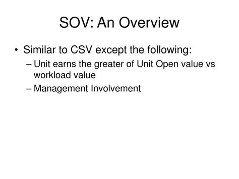 Ppt Overview Of F4 Variance Programs Csv Sov And Csaw Powerpoint