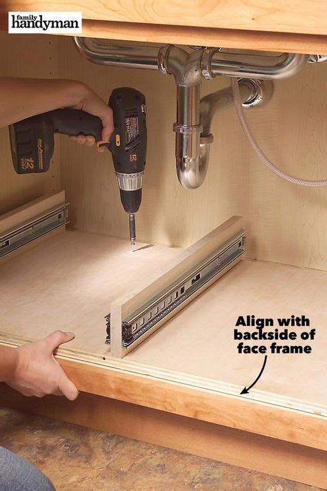 How To Build Pull Out Under Sink Storage Trays For Your Kitchen