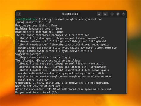 how to install mysql in ubuntu 22 04 losst