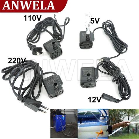 Anwela Shop Ultra Quiet Mini Brushless Ac Dc 220v 12v 5v Usb Fountain
