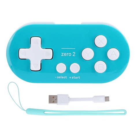 Wireless Controller Mini Small Bluetooth Portable Gamepad For Mobile Phone Computer Blue Green
