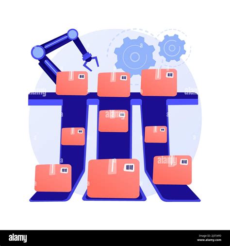 Sortation Systems Abstract Concept Vector Illustration Product