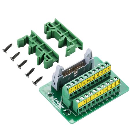 Mua Jienk Idc20 Breakout Board 2x10 20pins Male Header Terminal Block Connector With C45 Din