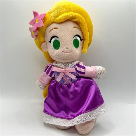 Disney Rapunzel Nuimos Plush Doll Tangled Purple Disney Store Japan Euc