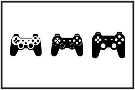 Game Controller Set Silhouette Vector Graphic By N Pattern · Creative