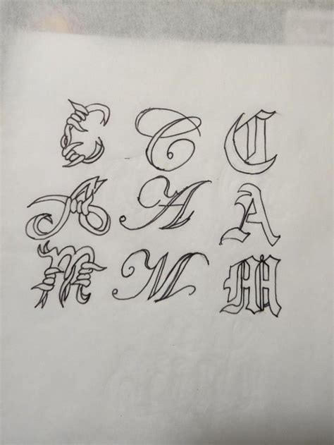 Chicano Fonts Alphabet