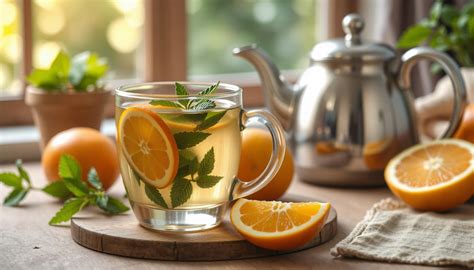 მშვენიერი კომბინაცია გასახდომად მწვანე ჩაის ფორთოხლისა და პიტნის სასარგებლო თვისებები