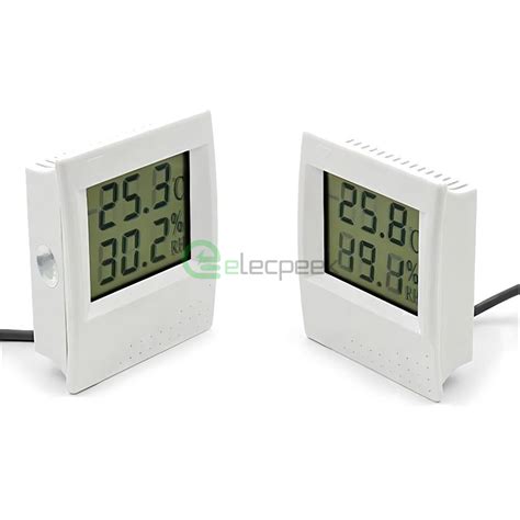 Large Screen Display Digital Temperature And Humidity Transmitter Elecpeek