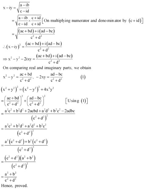 Ncert Solutions For Class 11 Maths Chapter 5 Complex Numbers And Quadratic Equations Ncert