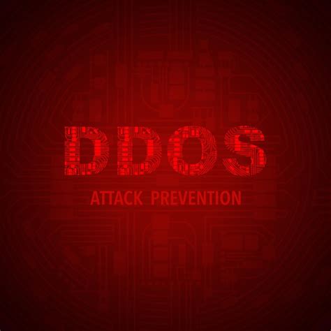 Premium Vector Electric Circuit Ddos Red Background