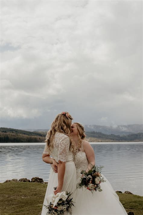 A Beautiful Romantic Lesbian Wedding In Scotland Lesbian Wedding