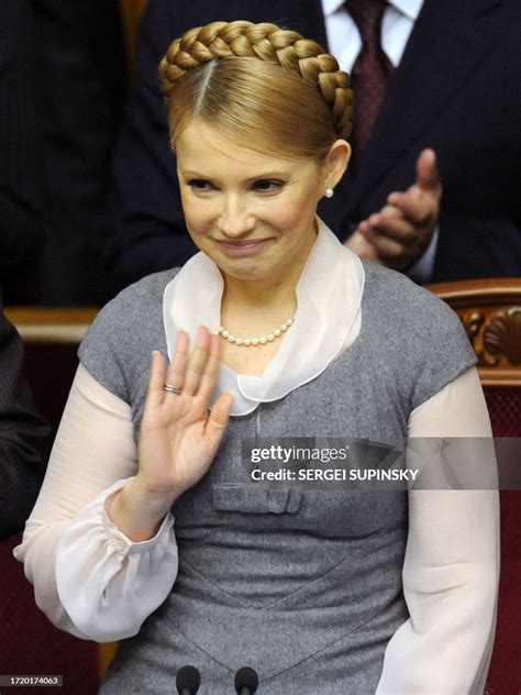 Ukrainian Prime Minister Yulia Tymoshenko Greets Deputies On March