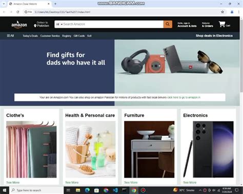Fazila Waseem On Linkedin Webdevelopment Html Css Amazonclone