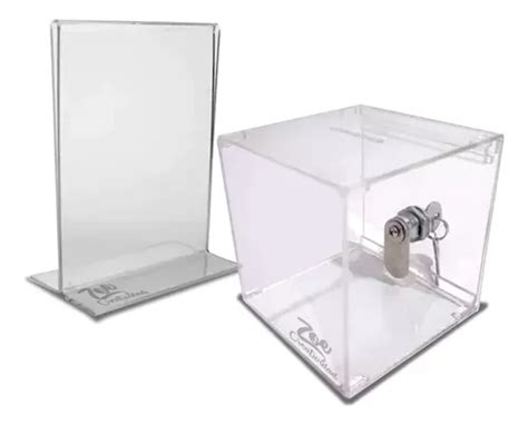 Hablador Media Carta Tipo T Y Caja De Propina 12x12x12 Cm