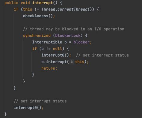 Java에서 Threadcurrentthreadinterrupt의 사용 목적 Genspark