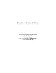 Theroy Critique Final Docx Evaluation Of Hirschi Control Theory