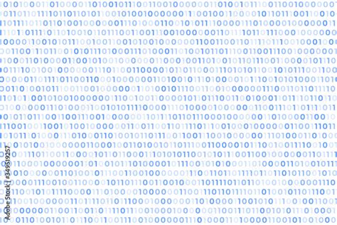 Binary Code White Background With Floating Numbers Stock Vector Adobe