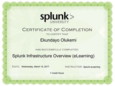 Ekundayo Olukemi Splunk Infrastructure Overview E Learning