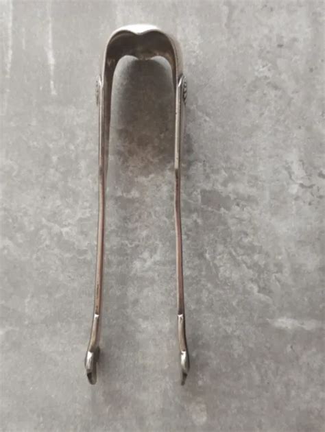 PINCE À SUCRE en argent massif poinçon minerve décor coquille EUR 29 00