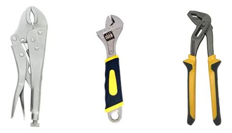 Kit Chave Inglesa Ajustável Alicate Bomba Dágua E Pressão Frete Grátis