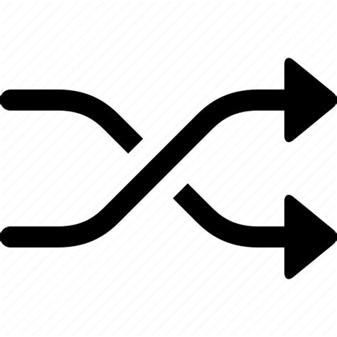 Control Media Mix Random Randomize Rearrange Shuffle Icon