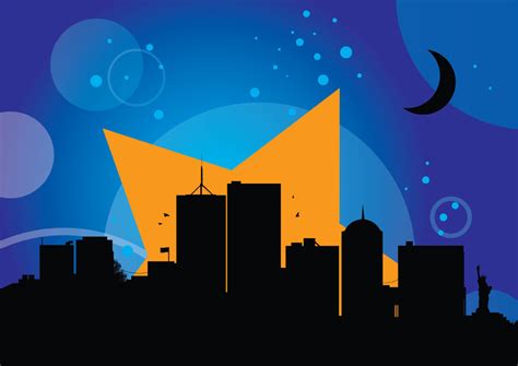 Nyc Skyline Vector Free At Collection Of Nyc Skyline
