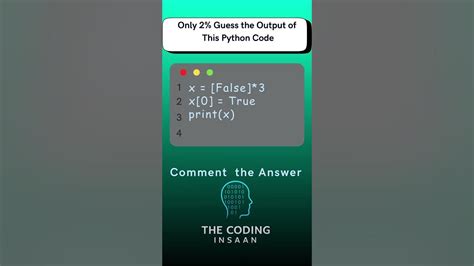 🤔 Python Quiz What Happens When You Modify False 3 Shorts