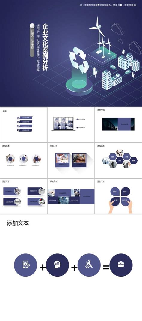 企业文化案例分析PPT模板