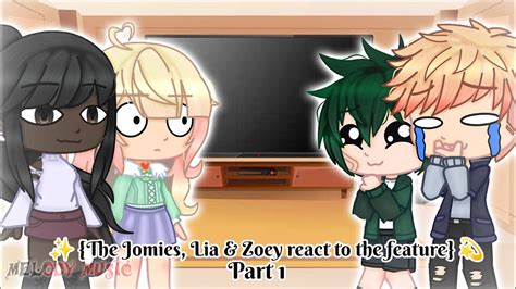 The Jomies Lia And Zoey React To The Feature 💫 •• Ft The Music Freaks Part 1 •• Youtube