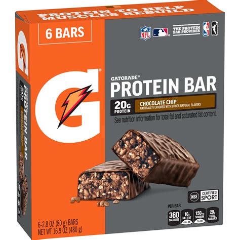 Pure Protein Bars Chewy Chocolate Chip 20g Protein 176 Oz 6 Ct