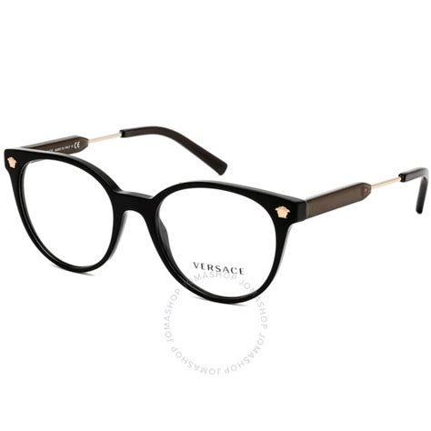 Versace Open Box Versace Demo Round Ladies Eyeglasses Ve3291 Gb1 51