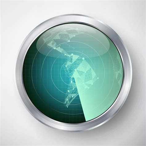Radar Vector South America Futuristic User Interface Hud Sci Fi Futuristic Crosshair
