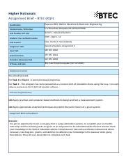 Industrial Systems Assignment 2 Docx Higher Nationals Assignment