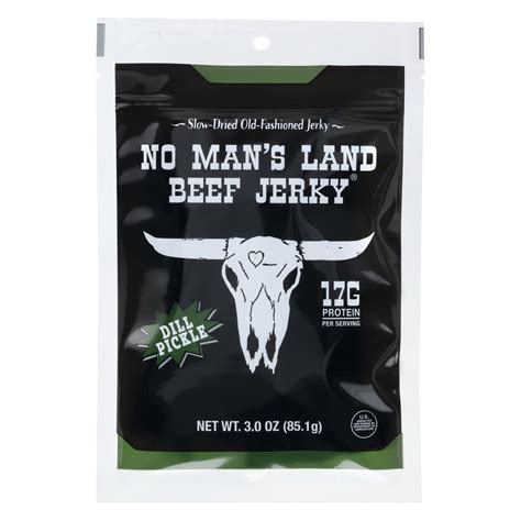 No Mans Land Dill Pickle Beef Jerky High Buy Online Uk Boropantry