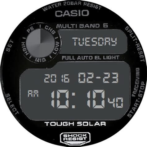 Casio Multiband 6 Watchfaces For Smart Watches