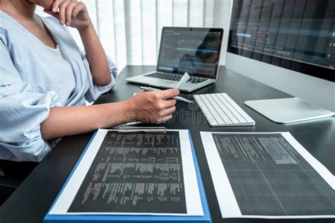 Writing Codes And Typing Data Code Technology Programmer Cooper Stock