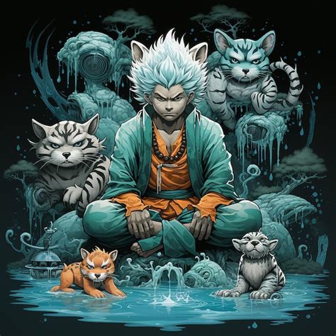 Premium Ai Image Anime Character Design A Team Of Elemental Guardians