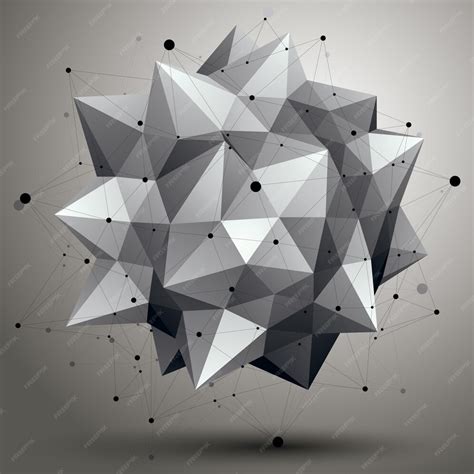 Premium Vector Vector Digital 3d Abstraction Lattice Geometric