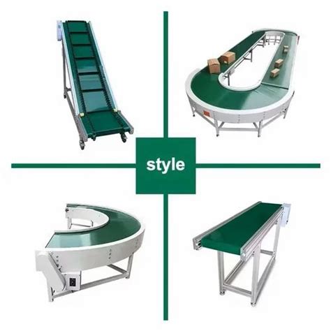 Plastic Flat Belt Conveyor System Capacity 50 Kg Feet Load Capacity